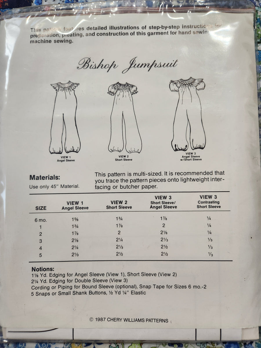 Chery Williams Bishop Jumpsuit – Old School Stitches