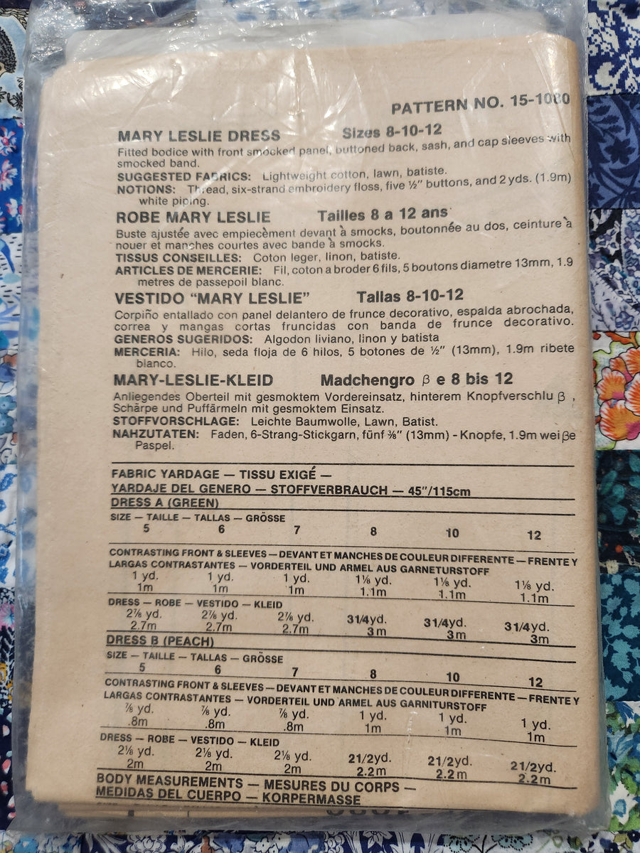 Mary Leslie Dresses – Old School Stitches